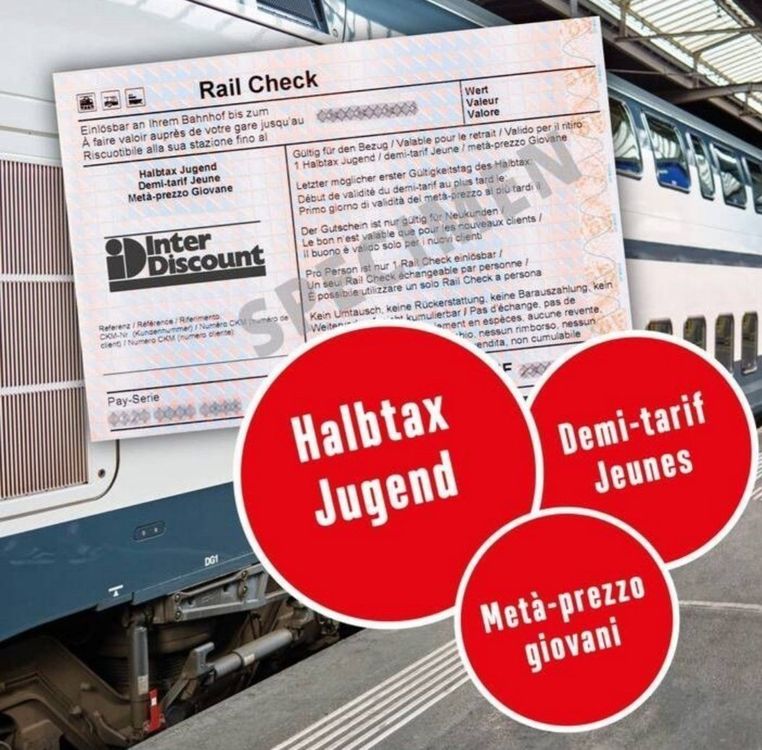 Halbtax Ticket SBB (Neu und originalverpackt) in für CHF 70 – mit ...