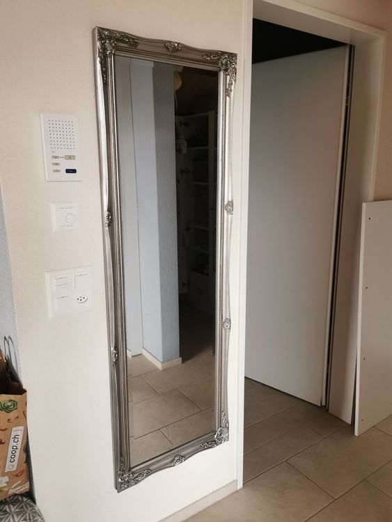 Spiegel Silber 150 Cm Barock Holz Elbm 246 Bel