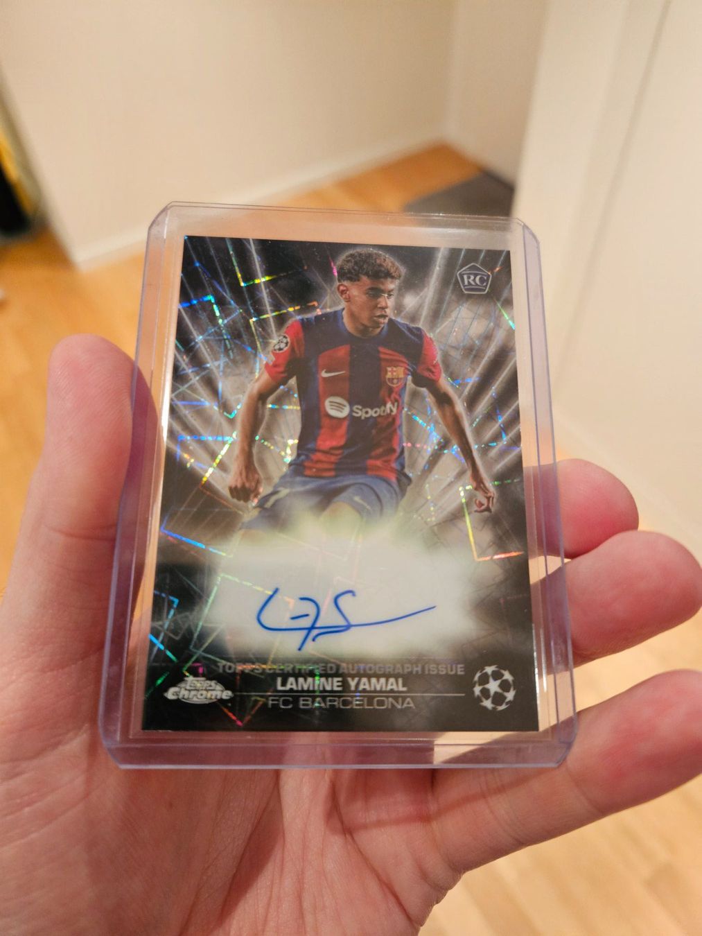 Topps Chrome Lamine Yamal FC Barcelona Black Lazer Autogramm (Gebraucht ...