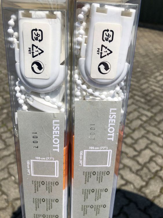 2 Rollo von IKEA(Liselott) 120 x 195 cm (Neu und originalverpackt) in ...