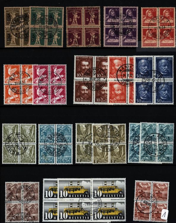 Viererblocks 10 Seiten Schweiz Riesen SAMMLUNG 10Seit(Q511) | Kaufen auf Ricardo