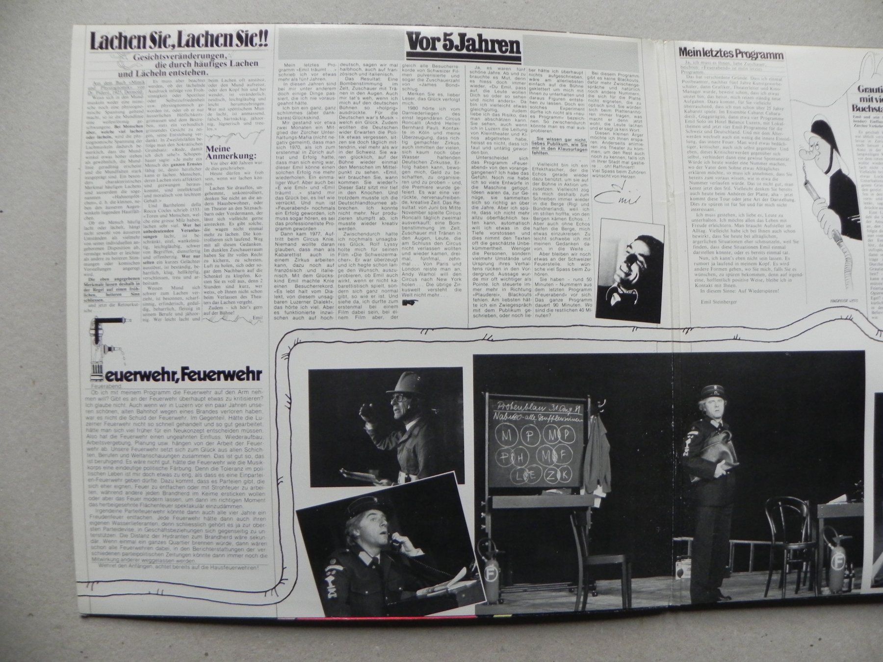 LP Emil Steinberger Schweiz Humor Witz Kabaret 1981 Feuer (Gebraucht ...
