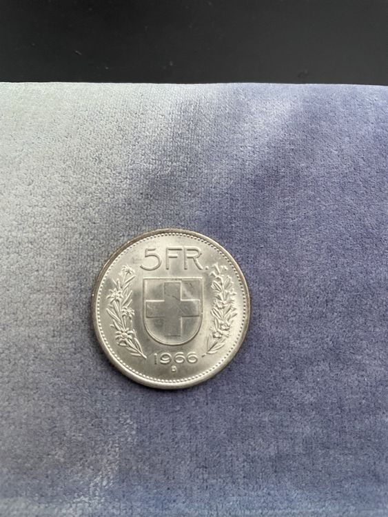 5 Fr. Silber 1966 (Gebraucht) in Siebnen für CHF 23 – nur Abholung auf ...
