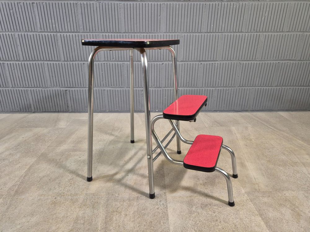 1970 Tritthocker Step-Stool Kelco rot Küchen Tabouret Hocker (Gebraucht ...