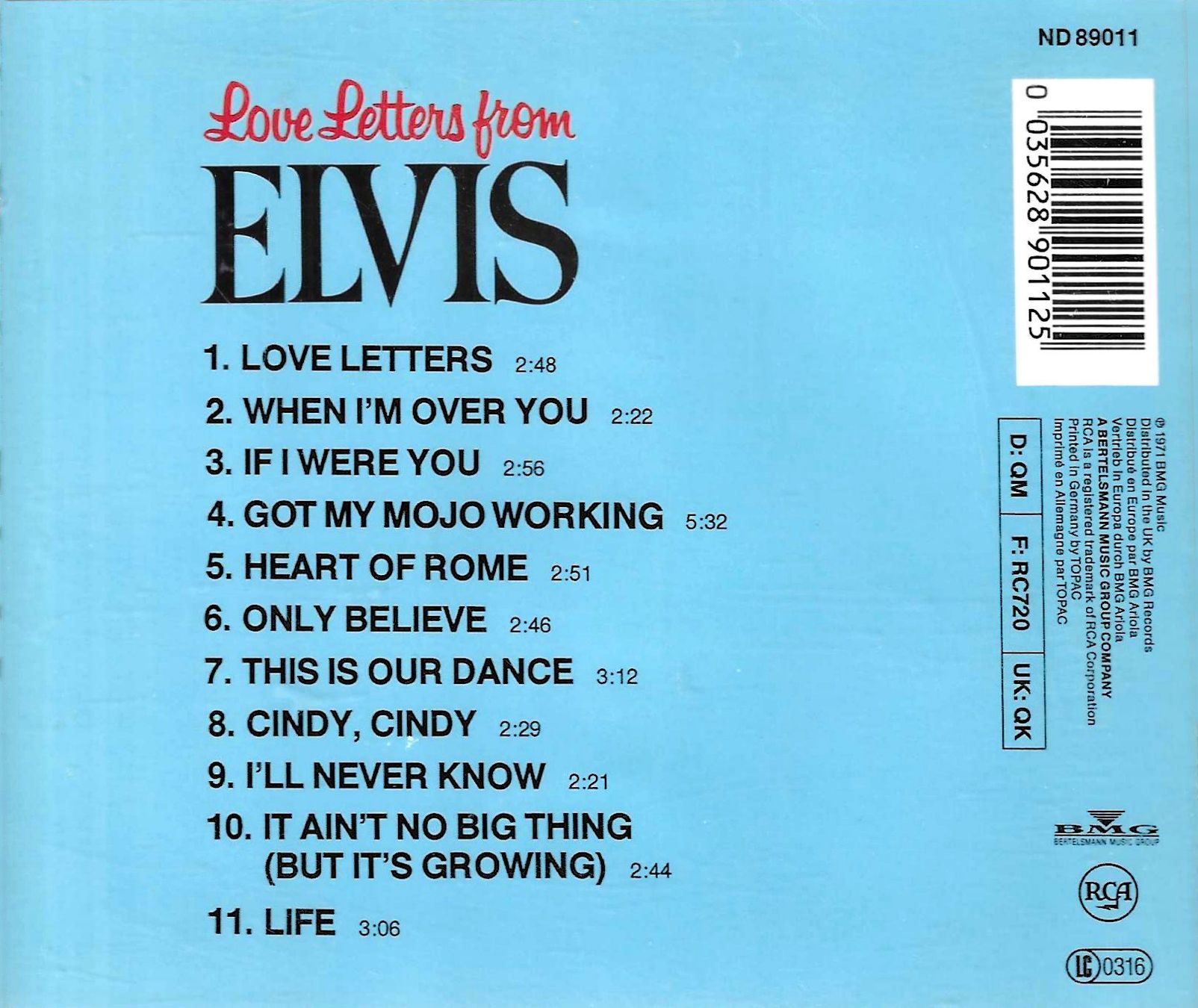 Elvis Presley – Love Letters From Elvis (Gebraucht) in Savagnier für ...