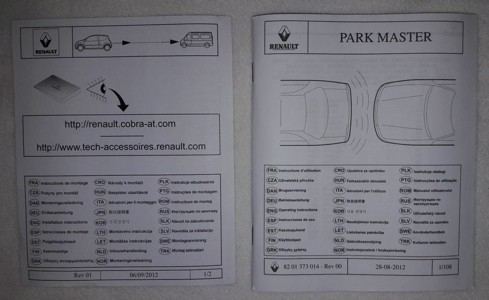 Renault Clio IV Einparkhilfe / rear parking sensors (Neu und ...