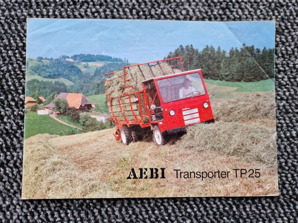 Original Prospekt Aebi TP25 Transporter | Kaufen auf Ricardo
