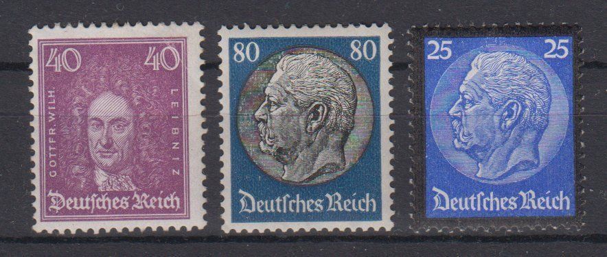 Deutsches Reich: 3 Werte * (Neu (gemäss Beschreibung)) in Eschlikon TG für CHF 7 – mit Lieferung ...