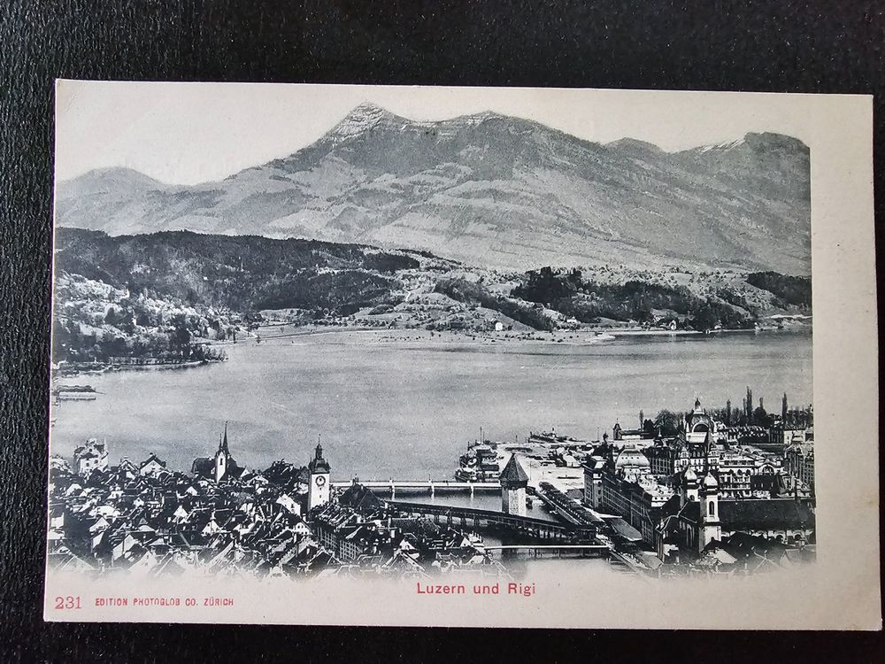 PK Postkarte von Luzern mit Rigi (Gebraucht) in Dallenwil für CHF 3 – mit Lieferung auf Ricardo ...