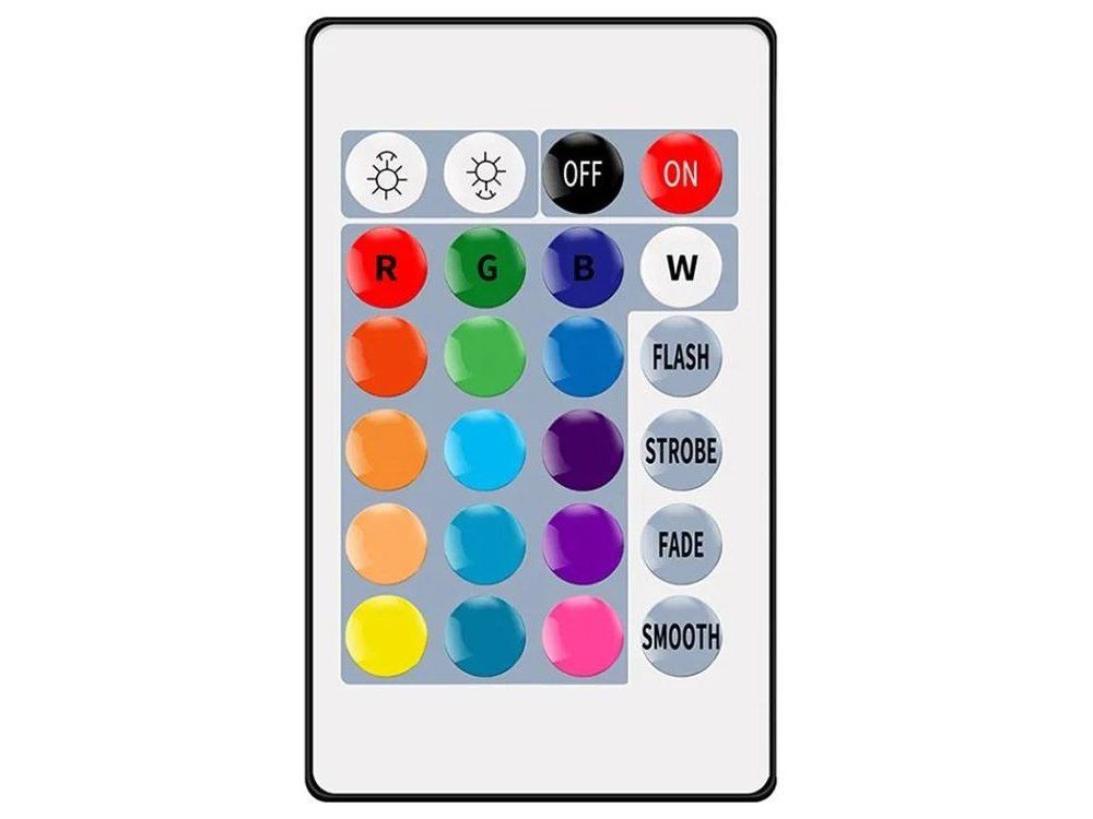 RGB LED IR-Fernbedienung mit 24 Tasten und Batterie CR2025. (Neu und ...