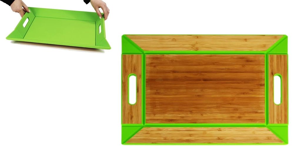 freeform Bambus Tablett Topfuntersetzer | Kaufen auf Ricardo