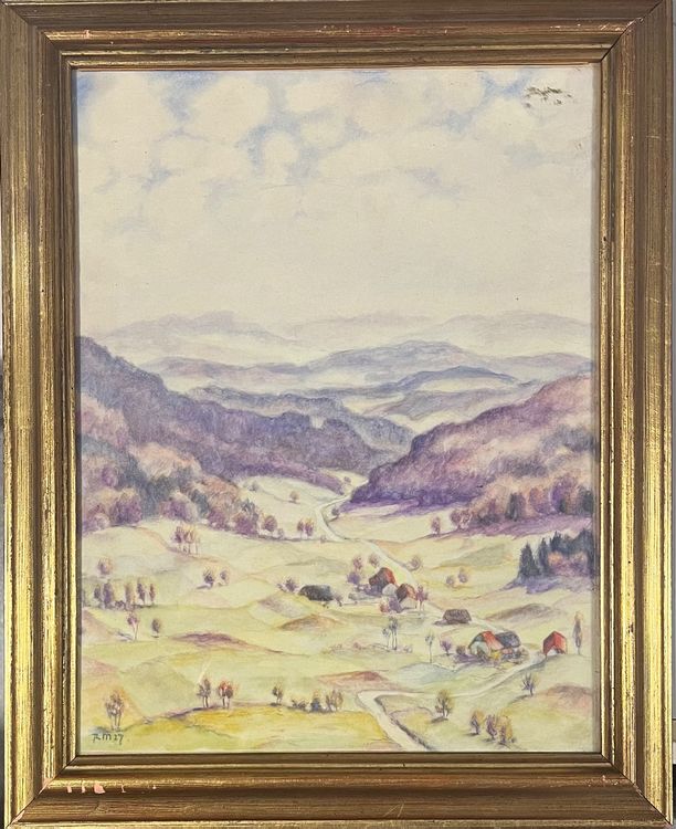 Rudolf Müller (1892-1972) Landschaft Aquarell (Gebraucht) in Hochdorf für CHF 5 – mit Lieferung ...