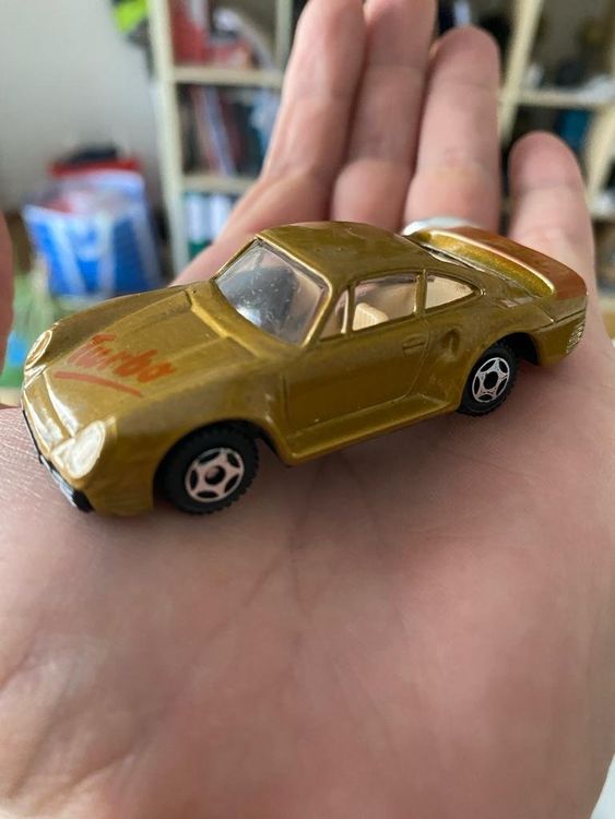 Vintage Modèle réduit 1/64 en métal Gold Porsche 959 turbo (Gebraucht ...