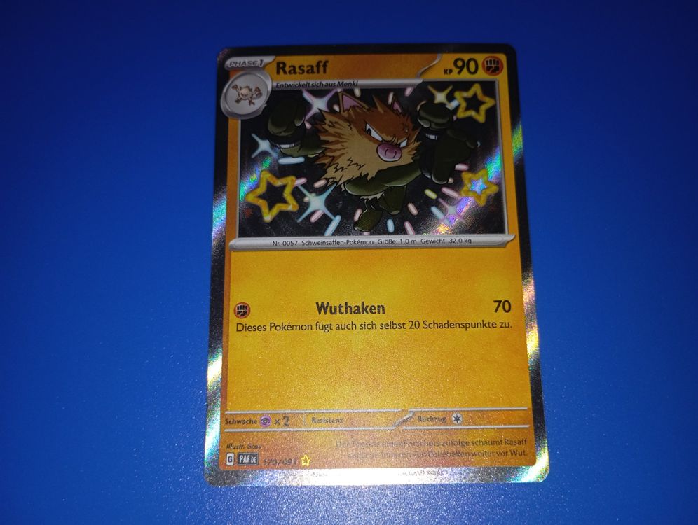 Pokémon Karte Rasaff 170/091💪Shiny Secret Rare🔥Selten/RAR (Neu (gemäss ...