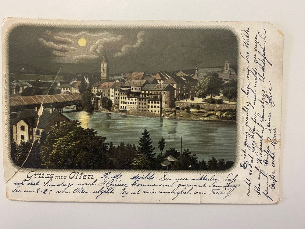 Olten SO // 1930 Brücken Altstadt Aare // Sommer | Kaufen auf Ricardo