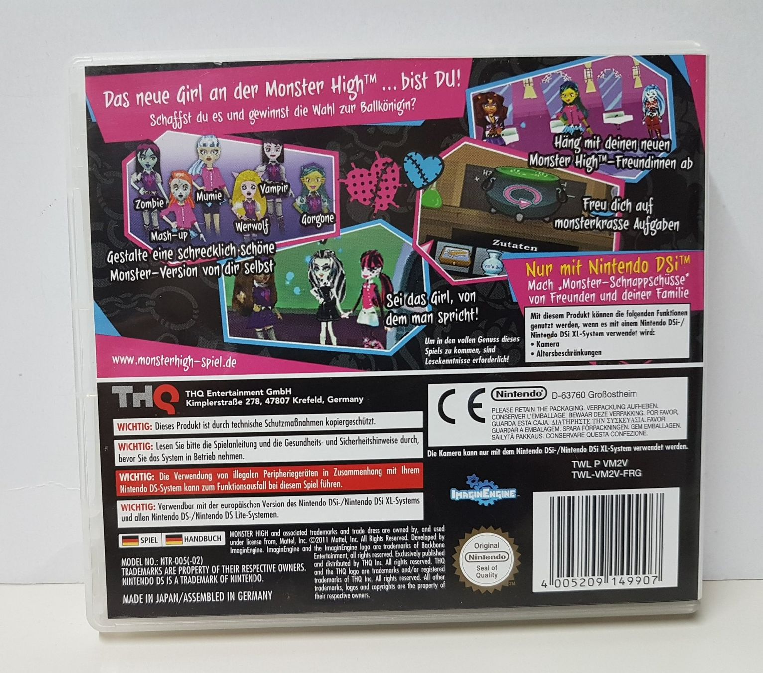 Monster High Monsterkrasse Highschool-Klasse! DS (Gebraucht) in ...