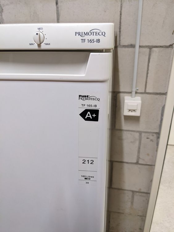 Gefrierschrank Primotecq 165L / TF 165-IB / Rechtsanschlag (Gebraucht ...