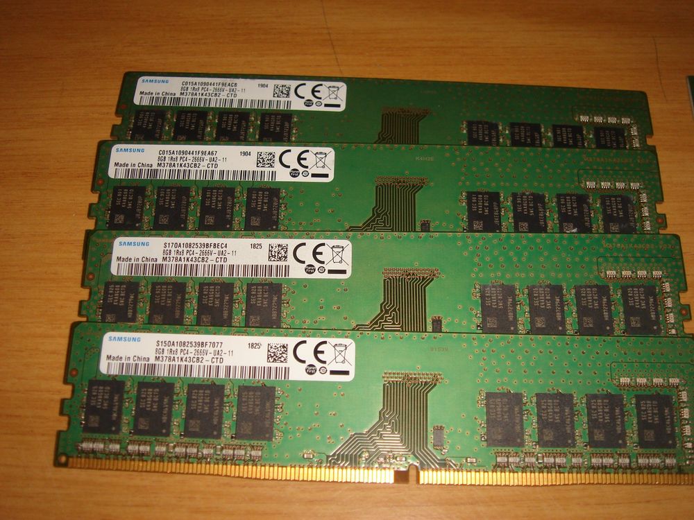 4x 8gb ddr4 2666. Details siehe Bildern. (Gebraucht) in St. Gallen für ...