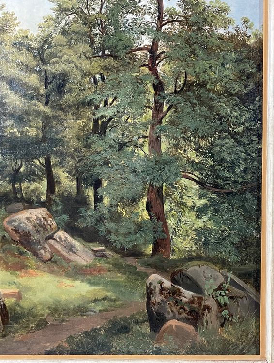 Alexandre Calame (1810-1864) grosses Gemälde - Wald Ansicht | Kaufen auf Ricardo