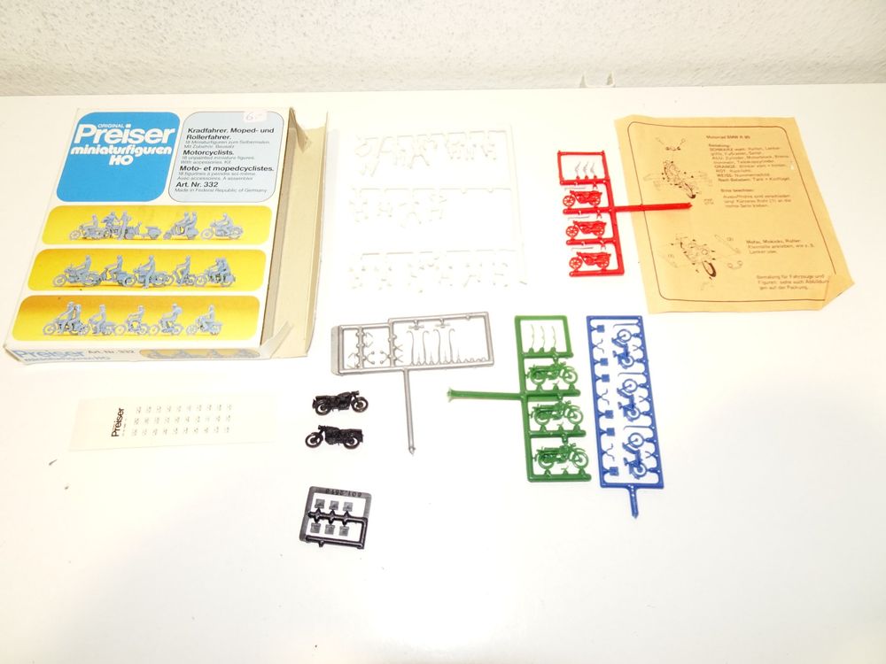 Preiser Mofa Roller Motorräder Bausatz HO 332 | Kaufen auf Ricardo