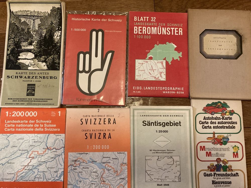 Diverse Karten Schweiz | Kaufen auf Ricardo