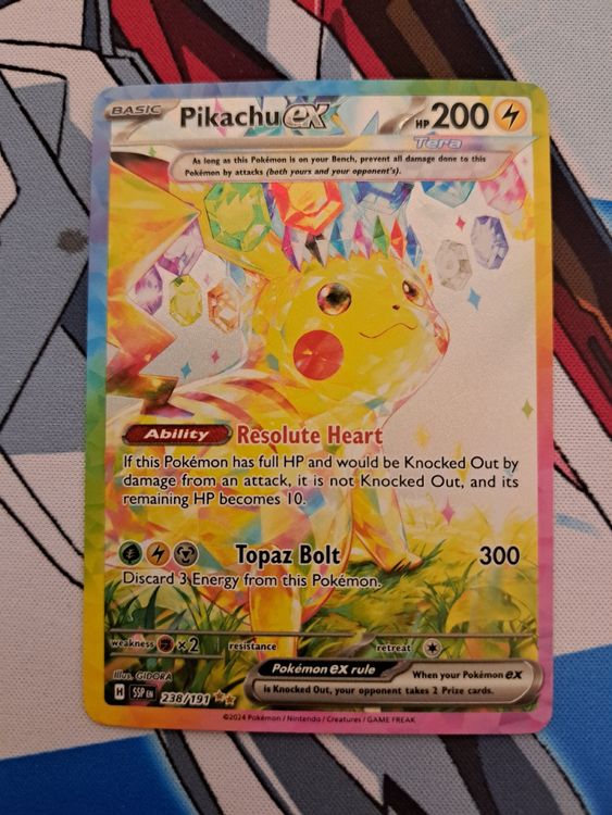 Pikachu ex - 238/191 - SV08: Surging Sparks (SV08) (Neu (gemäss ...