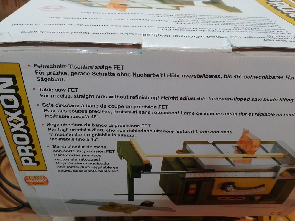Proxxon FET Tischkreissäge Feinschnitt, viel Zubehör | Kaufen auf Ricardo