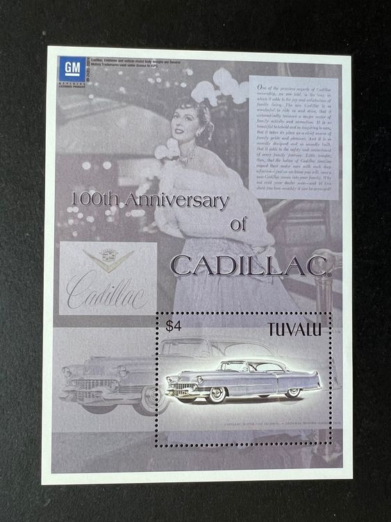 Tuvalu Cadillac old Cars Old Block 2003 ** Luxus (C297) (Neu (gemäss ...