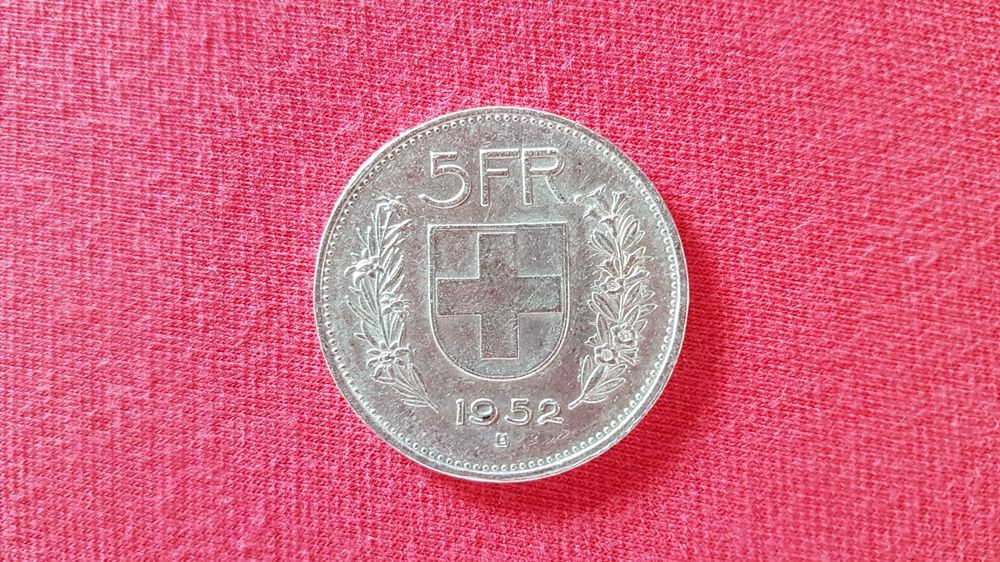 5 Franken 1952 - sehr gesuchte rare Münze ab nur 1 Franken ! | Kaufen auf Ricardo