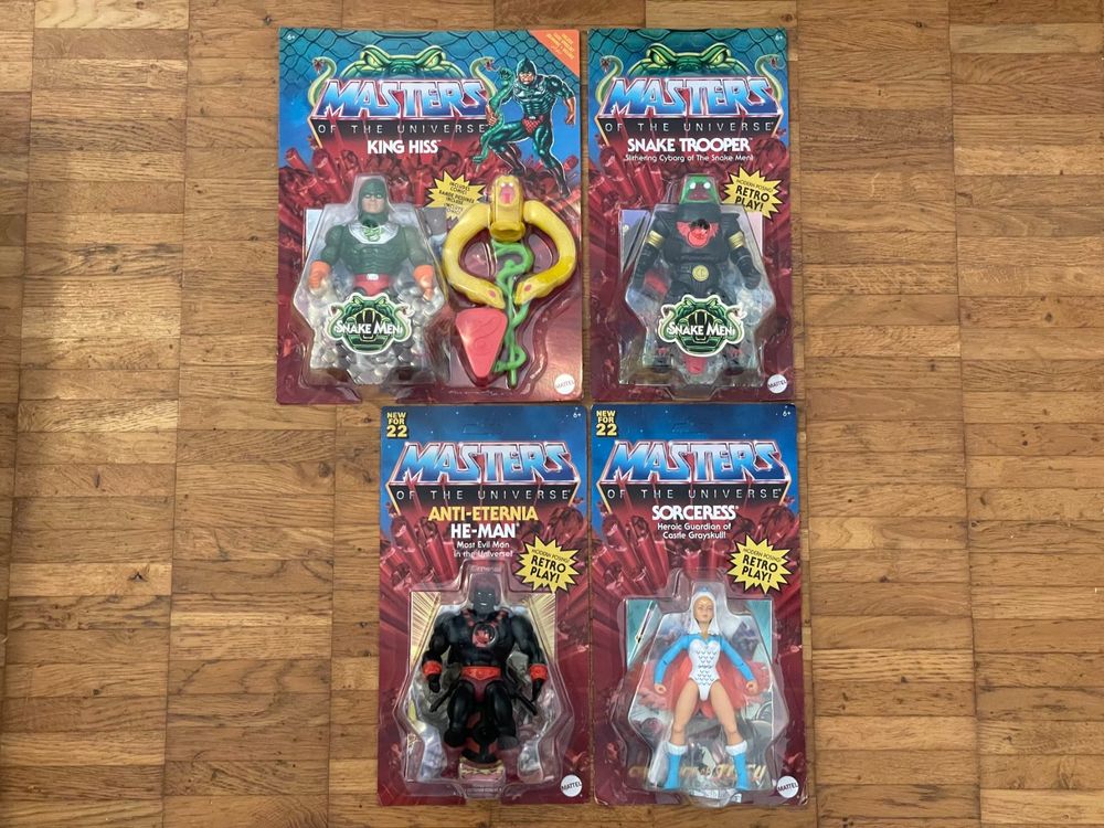 Masters of the Universe Origins King Hiss & Snake Trooper (Neu und ...