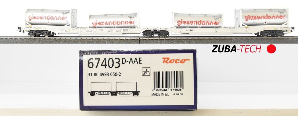Roco 67403 Doppeltragtaschenwagen AAE H0 WS OVP (Neu (gemäss ...
