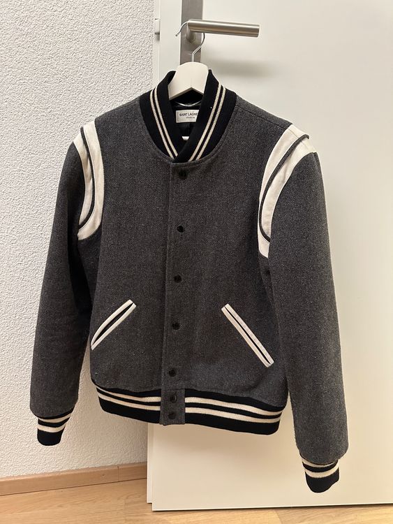Saint Laurent Varsity Jacket Grey | Kaufen auf Ricardo