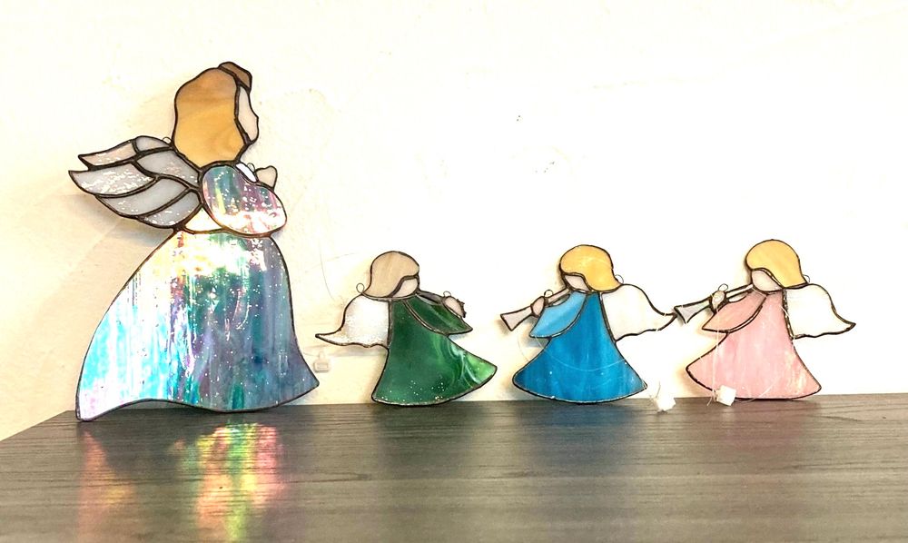 4 Engel Tiffanyglas Vintage Weihnachten (Gebraucht) in Zürich für CHF ...