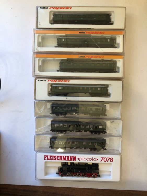 Spur N, Fleischmann Lok 7078, 7 PW Fleischmann/Rapido (Gebraucht) in ...