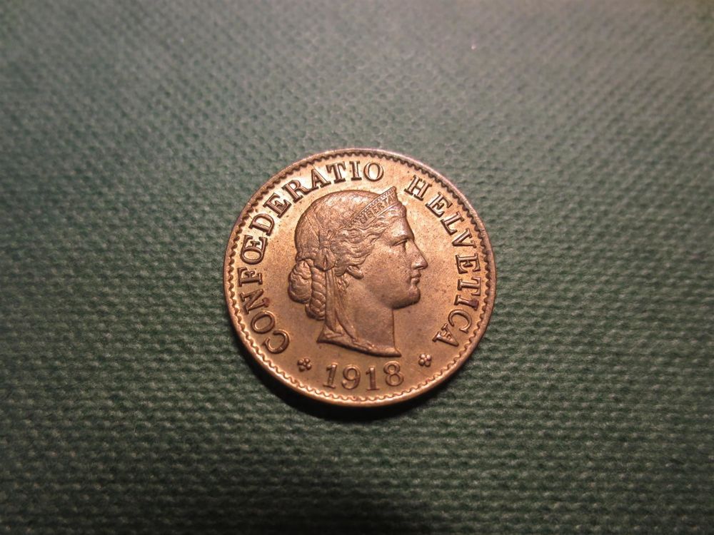 5 Rappen 1918 Messing Vz. - Unz. #2 | Kaufen auf Ricardo