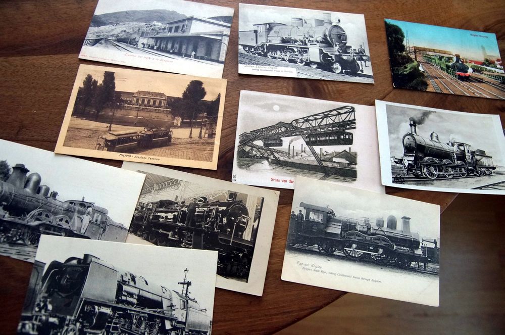 50 verschiedene Eisenbahn-Ansichtskarten Ausland Kleinformat | Kaufen auf Ricardo