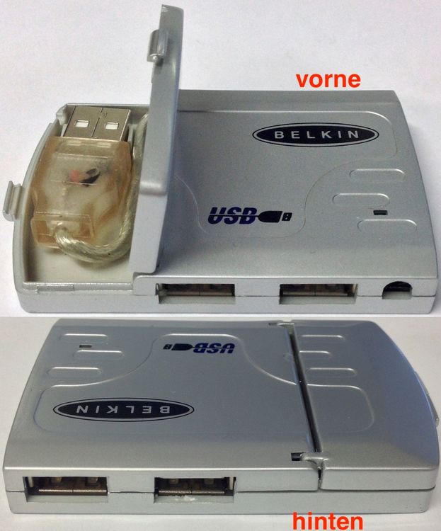 Belkin F5U017-MOB Hub USB-2.0 P81747 4-Port silber (Gebraucht) in ...