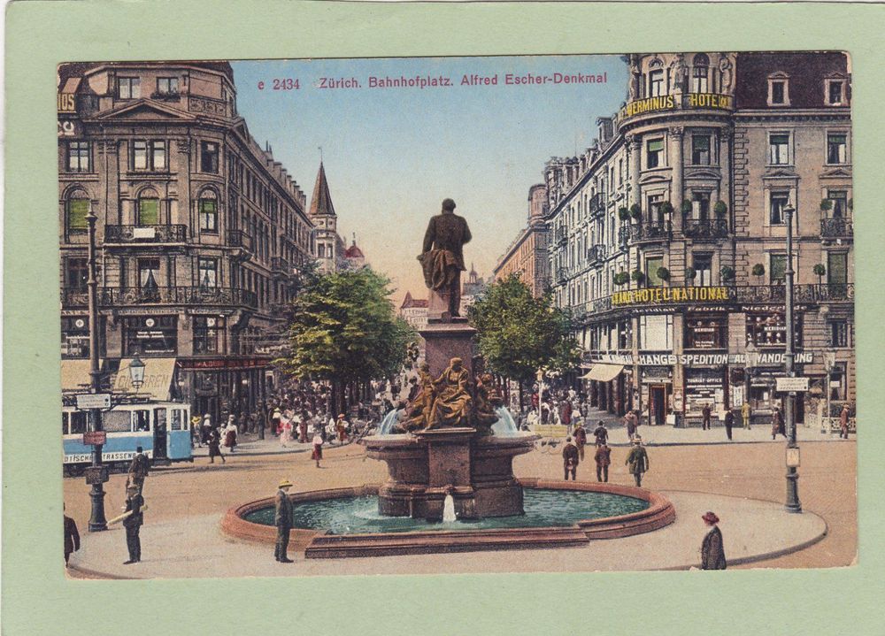 Zürich Bahnhofplatz Alfred Escher Denkma (Gebraucht) in Herisau für CHF ...