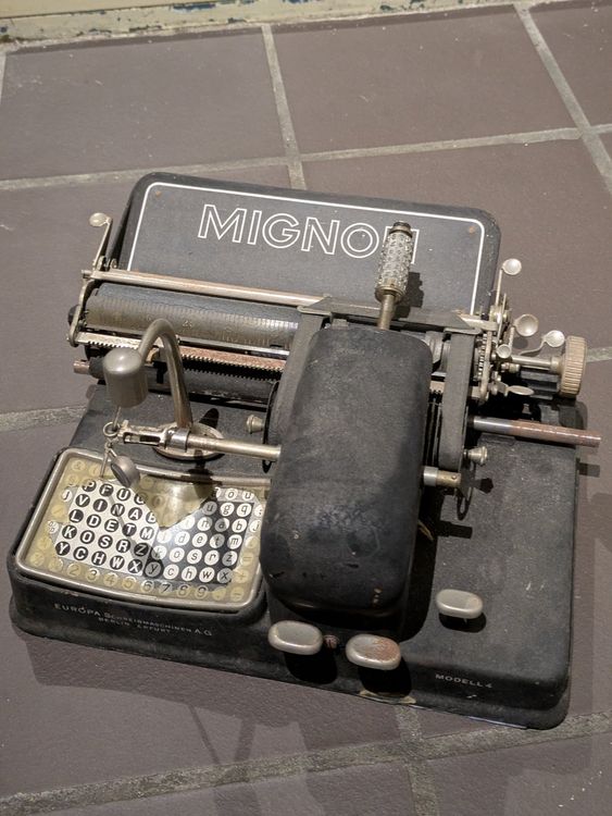 Mignon Schreibmaschine,Modell 4, Rarität, Deko,Vintage! (Gebraucht) in ...