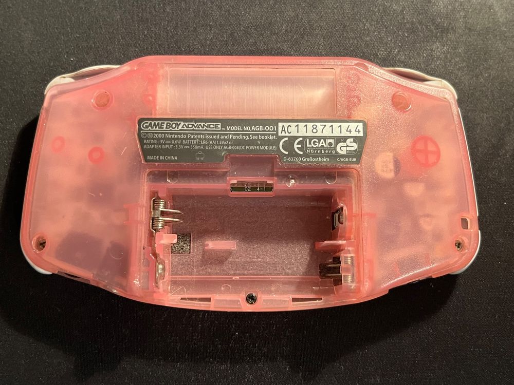 Gameboy Advance Transparent Pink Rosa Nintendo Original (Gebraucht) in ...
