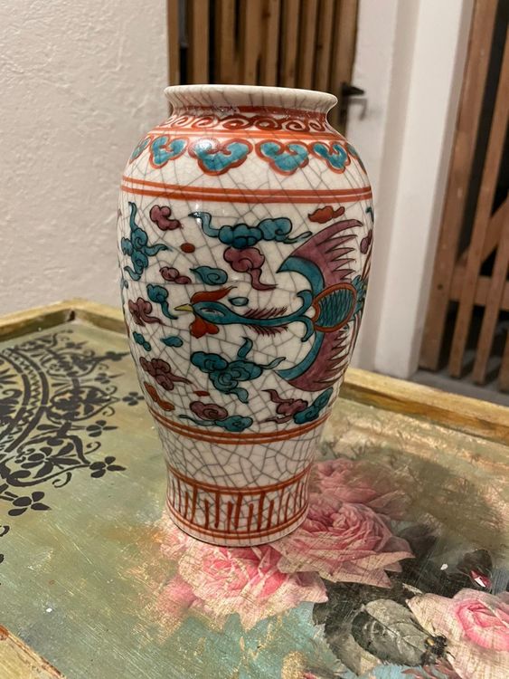 Antike Porzellanvase mit Vogel Motiv (Gebraucht) in Meilen für CHF 40 – mit Lieferung auf ...