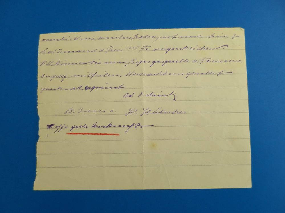 Brief von Adolf Dietrich (1877-1957) Berlingen 1954 | Kaufen auf Ricardo