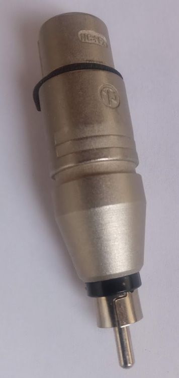 Adapter Cinch / XLR; Plus / minus (Gebraucht) in Einsiedeln für CHF 6 ...