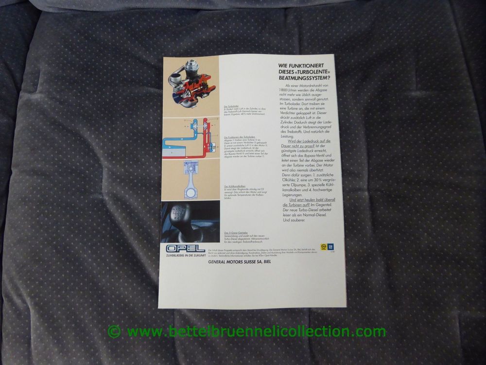 Opel Rekord E2 Turbo D 1984/05 Prospekt deutsch GM-Biel | Kaufen auf ...