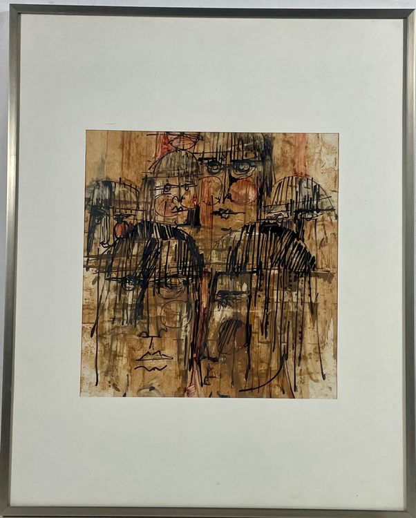 Interessante Mischtechnik Unleserlich Signiert | Kaufen auf Ricardo