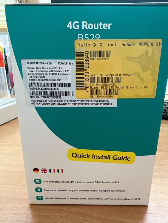 Huawei 4G Router yallo Home Box (Neu und originalverpackt) in für CHF ...