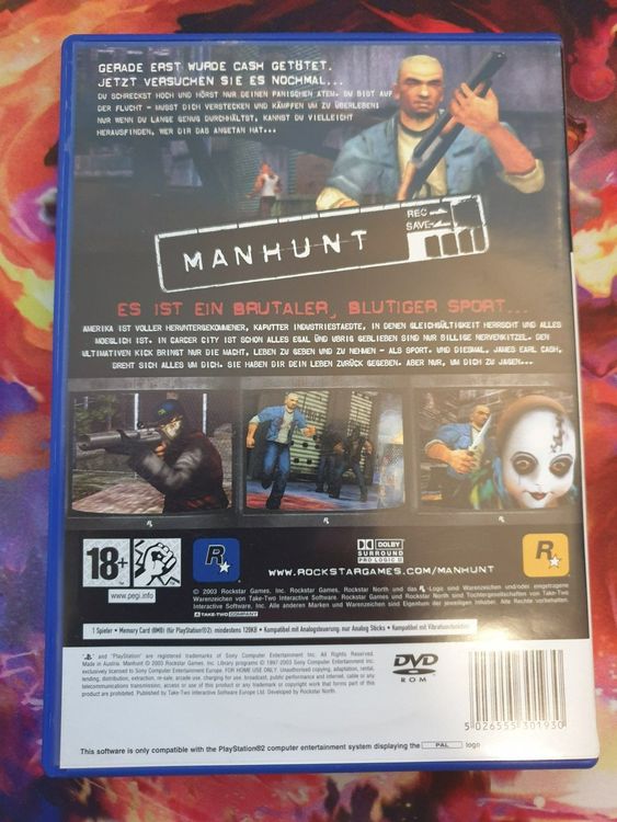 Manhunt PlayStation 2 (Gebraucht) in Root für CHF 15 – mit Lieferung ...