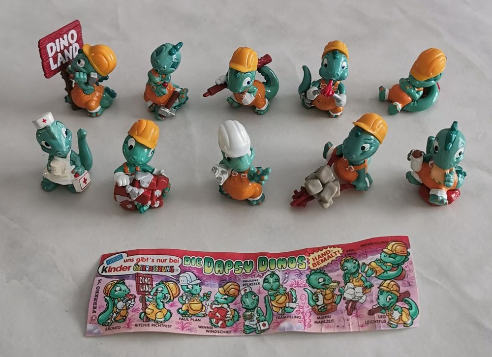 Dapsy Dino Baustelle 1995 Figuren Kinder Überraschung (Gebraucht) in ...