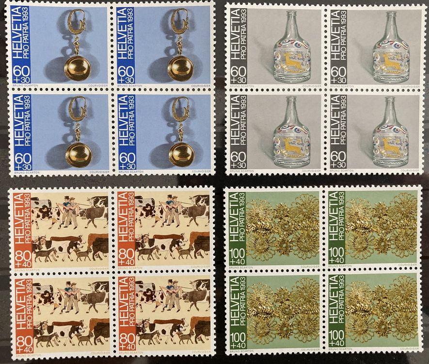 1993, PJ Viererblöcke (**) Sammlung oder Frankatur !! | Kaufen auf Ricardo