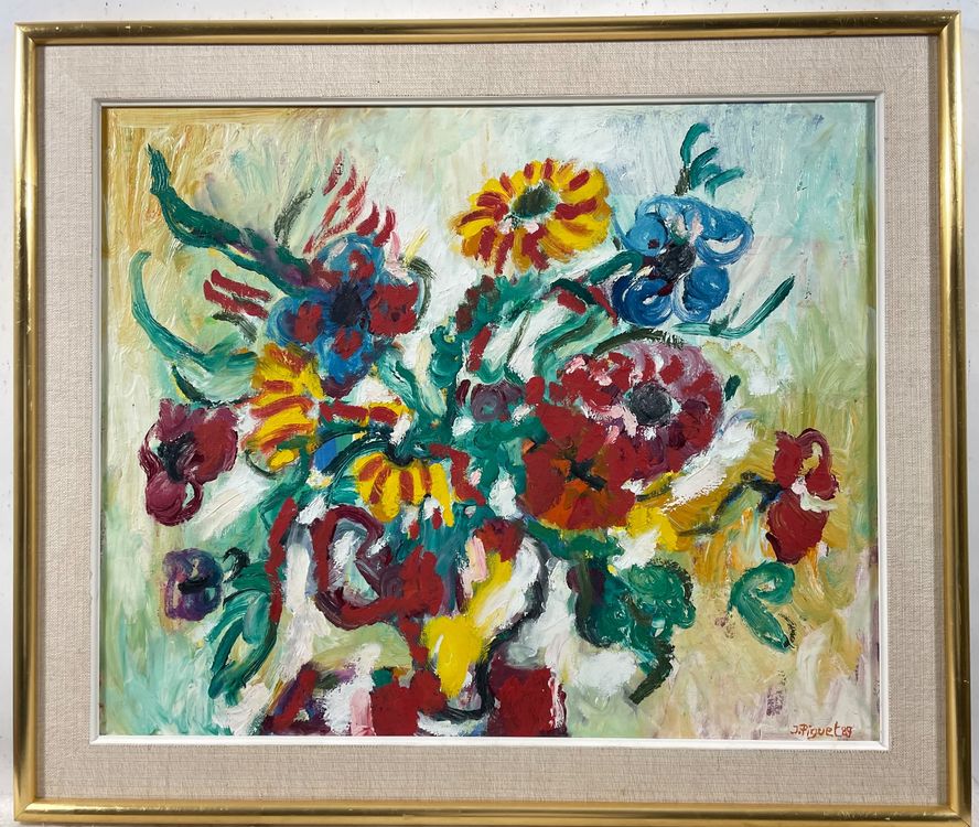 Jean Louis Piguet (1944-2015) grosses Gemälde (Gebraucht) in Root für ...